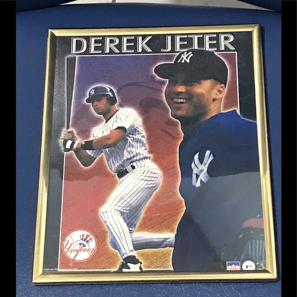 starline inc | Wall Decor | Derek Jeter 8 X Framed Photo | Poshmark